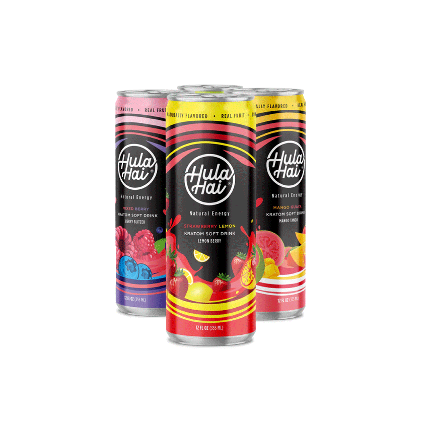 Sample 5 Pack | Try Hula Hai Kratom Soda Flavors